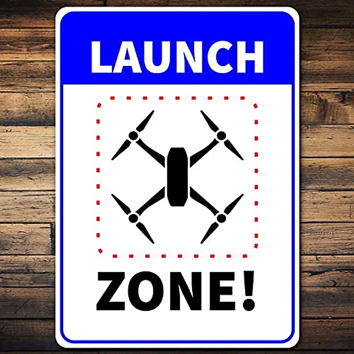 Drone Launch Zone, Drone Launch, Drone Flying Gift, Drone Flyer Gift, Drone Room Gift, Drone Gifts, Drone Hobby Wooden Hearts,Holiday Decor,Farmhouse Wall Decor - Quality Metal Decorations