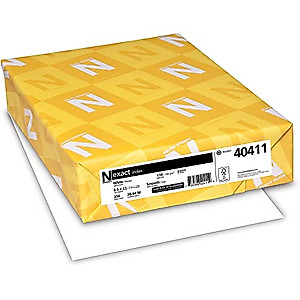 Neenah Exact 30% Recycled Extra-Heavyweight Index Card Stock, 8 1/2in. x 11in., 110 Lb, White, pk Of 250 Sheets, 40411