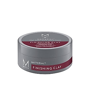 Paul Mitchell MITCH Matterial Styling Clay for Men, Strong Hold, Ultra-Matte Finish, For All Hair Types, 3oz.