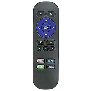 VINABTY Replaced Simple IR Remote fit for Roku Streaming Premium Express 1 2 3 4 4620XB 3920X 3920XB 3920R 3921RW 3920RW 3900RW 4620RW 4620R 3700R 4620RW 3910RW 3700RW 3710RW 3710XB 3900XB 4620XB