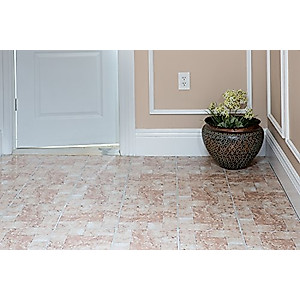 Nexus Self Adhesive 12-Inch Vinyl Floor Tiles, 20 Tiles - 12" x 12", Beige Terracotta Pattern - Peel & Stick, DIY Flooring for Kitchen, Dining Room, Bedrooms & Bathrooms by Achim Home Decor