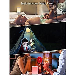 YYDSKIT Nursery Night Light for Kids Color Changing Rechargeable Touch Lamp for Newborn Baby Nursery Lamp Lasting Up to 100Hours Bedside Nightlight