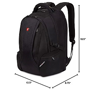 SwissGear ScanSmart Laptop Backpack, Fits Most 16" Notebook Computers, Swiss Gear Outdoor, Travel, School Bag Bookbag