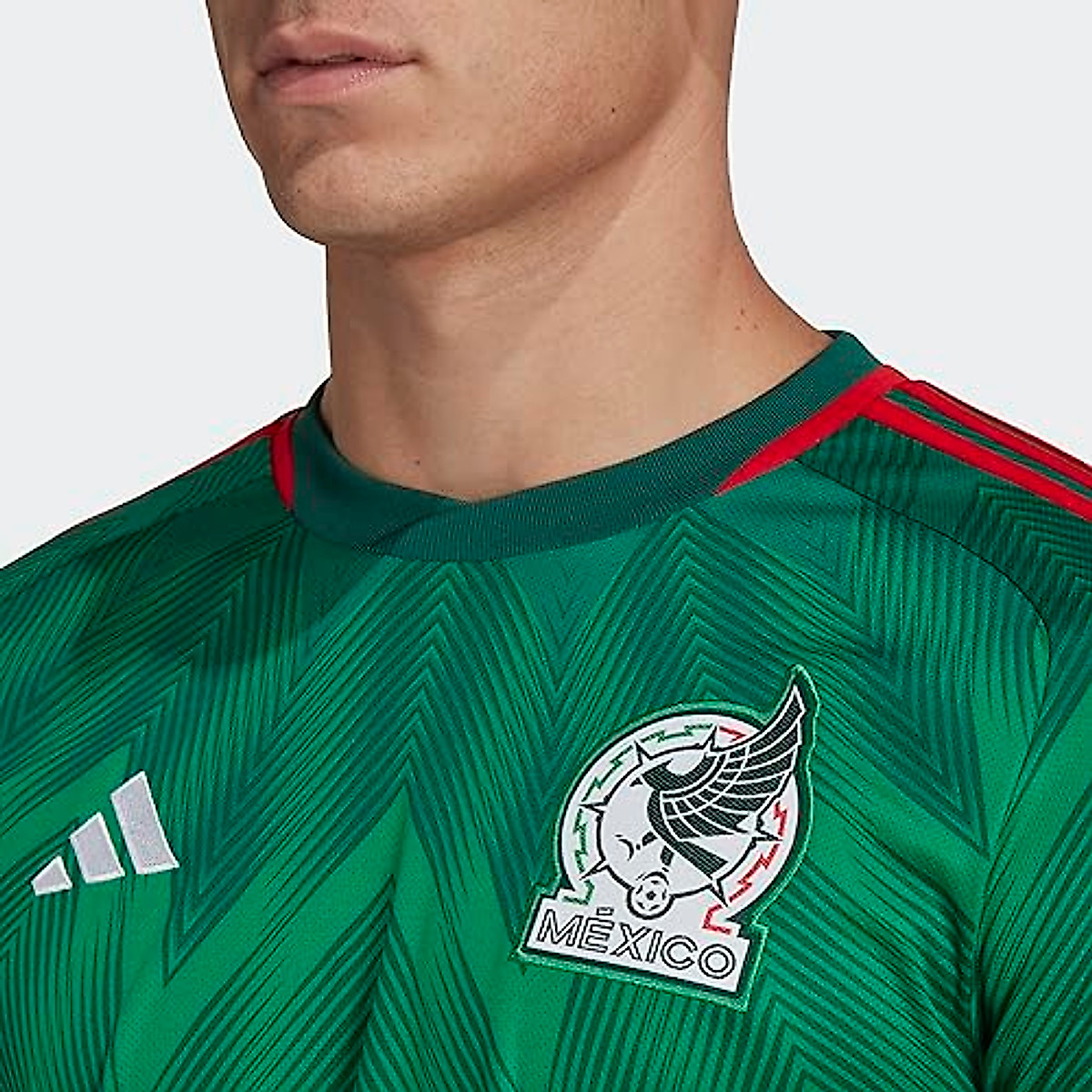 adidas Mexico 22 Home Jersey Men's, Green, Size M