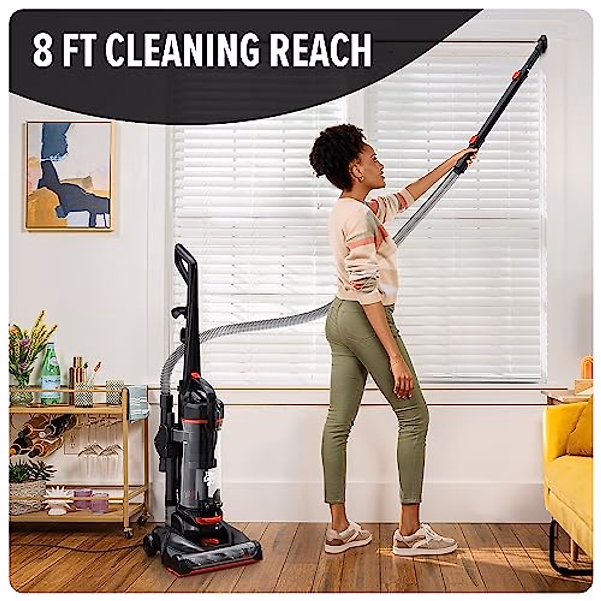 Dirt Devil Multi-Surface Total Pet+ Upright Bagless Vacuum Cleaner, Black