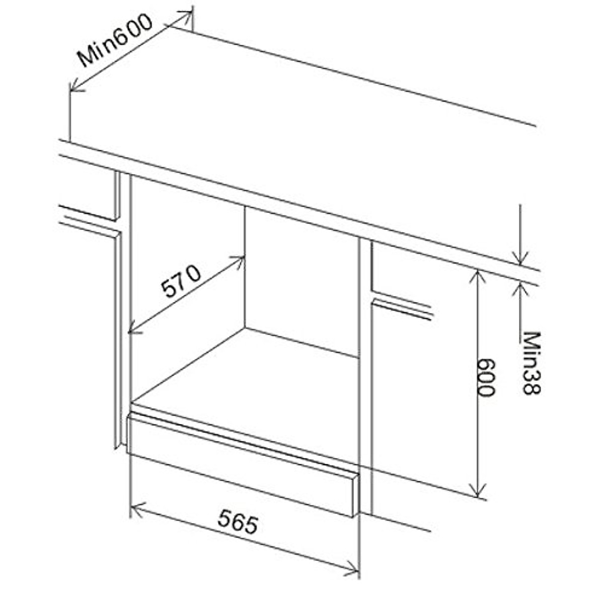 Empava 24" Electric Single Wall Oven with 6 Cooking Functions Mechanical Knobs Control in Stainless Steel, Black/Silver