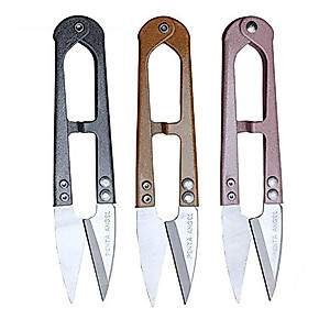 PENTA ANGEL 4.1inch Sewing Scissors Yarn Thread Scissors Mini Small Snips Trimming Nipper - Great for Stitch,DIY Supplies (3PCS, Multicolor)