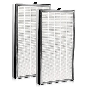 LINNIW H13 True HEPA Replacement Filter, Compatible with MA Air Purifier 112 Series, 3-stage Pre-filter, H13 True HEPA and Activated Carbon Filter Set, 2 Pack