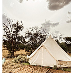 UNISTRENGH 5M/16.4ft Cotton Bell Tent with Stove Jacket (Top)