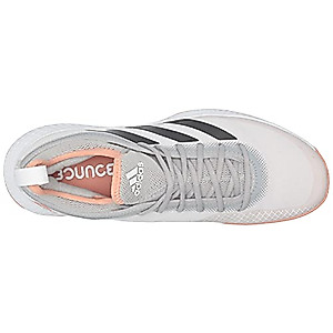 adidas Women's Defiant Generation Tennis Shoe, White/Black/Ambient Blush, 10