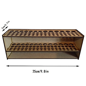 Brush Holder Paintbrush Holder 67 Holes Paint Brush Holders and Organizers Wall Mount Or Freestanding Desk Organizer Stand Holder For Pencils, Pens Stationary Supplies Best Gifts For Men Women