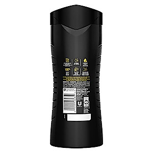 AXE Body Wash Apollo 4 Count for Long Lasting Freshness Sage & Cedarwood Men's Body Wash with Odor-Busting Prebiotics 16 oz