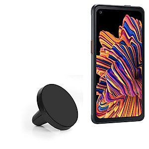 BoxWave Car Mount Compatible with Samsung Galaxy XCover Pro - Minimus MagnetoMount, Magnetic Car Mount, Magnetic Car Holder