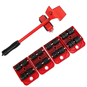 Akozon Heavy Duty Furniture Mover Tool - Transport Shifter with Rolling Wheels for Easy Furniture Relocation