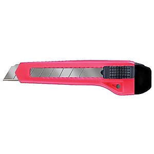 18mm Allway Tools K700 Neon K-Series 7 Point Snap Off Knife, 1 Blade Pack