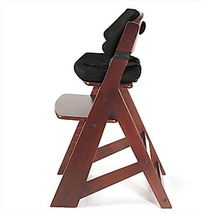 Keekaroo Height Right Kid's Chair with Comfort Cushions, Mahogany/Vanilla (0055219KR-0001)