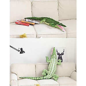 LERORO Alligator Stuffed AnimalCrocodile Plush Toy 39 Inch Large Big Realistic Stuffed Child Pillow Cushion - Soft Cuddly Figures for Kids Girl Boy