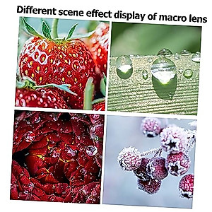 Hemobllo 2pcs on K Kit Pouch Smart Lens Clip Carry Angle Portable Cell for Mobile Wide Mm High Fish Attachment Compatible with Most Smartphones Lenses Black Len Macro Phone Eye Camera