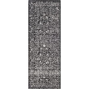 Gustavo Charcoal Updated Traditional Area Rug 2'7" x 7'3