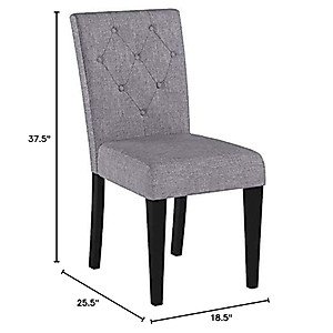 Christopher Knight Home Nyomi Fabric Dining Chair, Brown And White