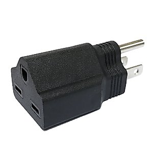 BloomGrow 220V / 240V to 110V / 120V Plug Adapter Electrical Converter for US (1 PC)