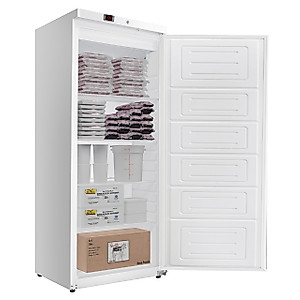 KoolMore KM-RIF-1D17C-WH 30 in. Commercial Auto-Defrost Reach-in Freezer, 21 Cu. Ft. ETL Listed in White