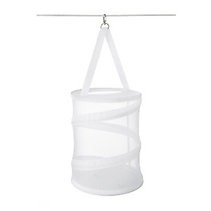 Whitmor Pop and Fold Clothespin Bag White