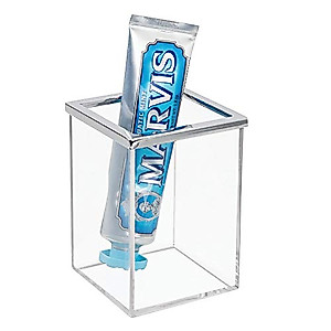 iDesign Clarity BPA-Free Plastic Customizable 4-Piece Organizer, 6.5" x 6.5" x 4.53"