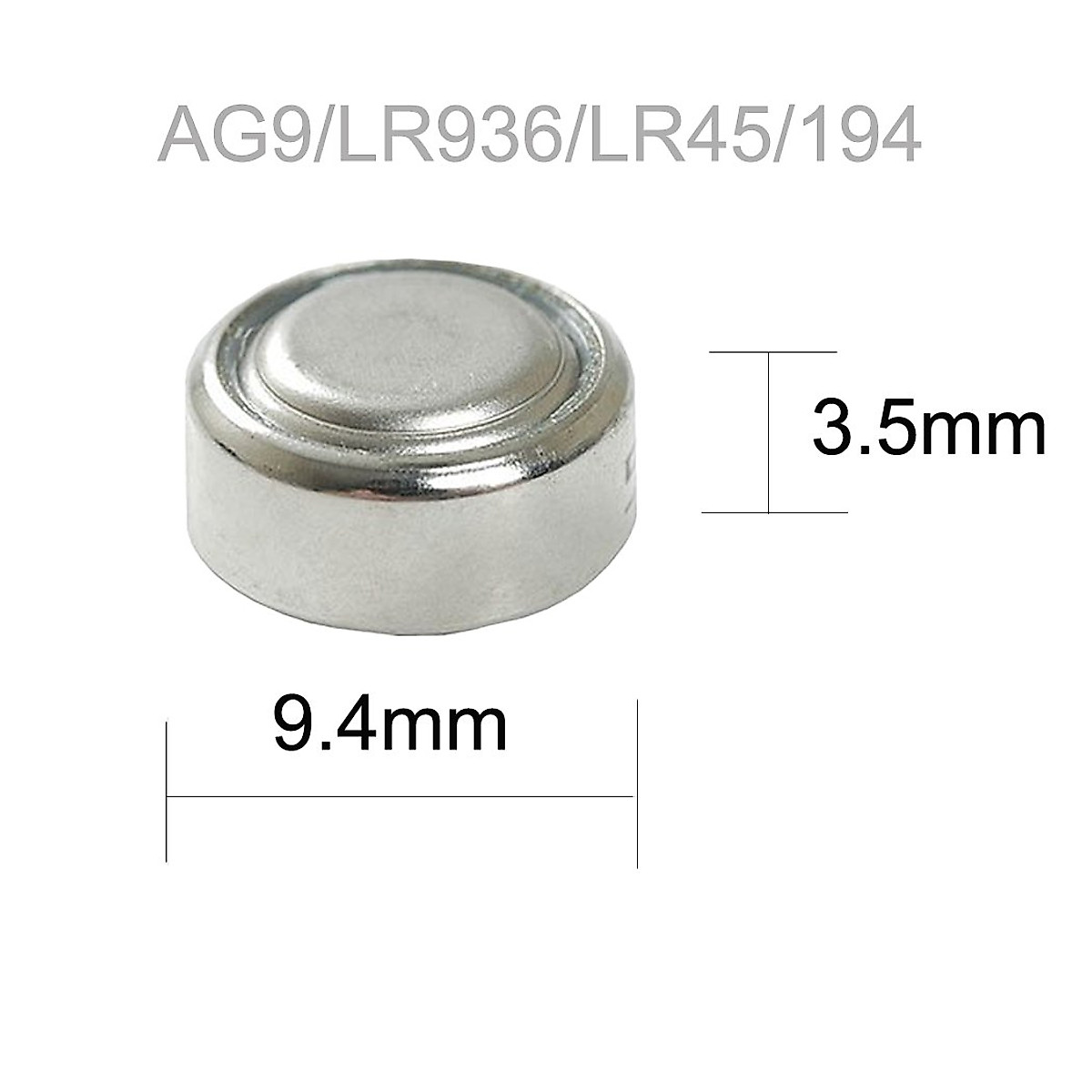 PKCELL LR936 Batteries LR45 1.5V AG9 Battery G9 194 394 Button Cell Watch Batteries 20Pcs
