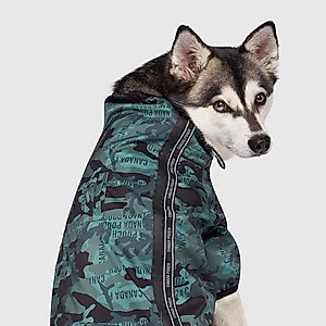 Canada Pooch Slush Suit Water-Resistant Dog Bodysuit (Green Camo, 18)