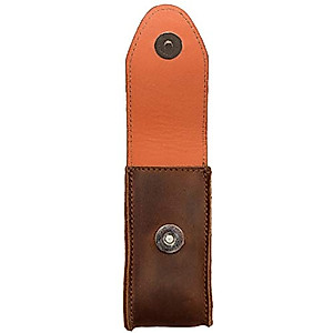 Hide & Drink, Case Compatible with Swiss Army Knife, Handmade from Full Grain Leather - Bourbon Brown
