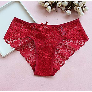 Wetopkim women daily underwear panties pack lace hipster lingerie thong pack of 5