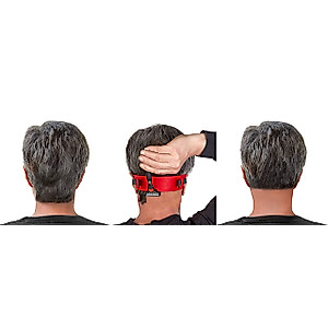 Quality Time Neck Hair Guide SuPremium - A Neckline Template for Shaving and Keeping a Straight or Curved Neck Hairline; a Line Up Stencil for Neckline Haircuts, Do-it-Yourself Made in USA