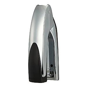 Bostitch Office Premium Executive Metal Desktop Stapler, Stand-Up Design, 20 Sheet Capacity, Staple Supply Indicator, Chrome