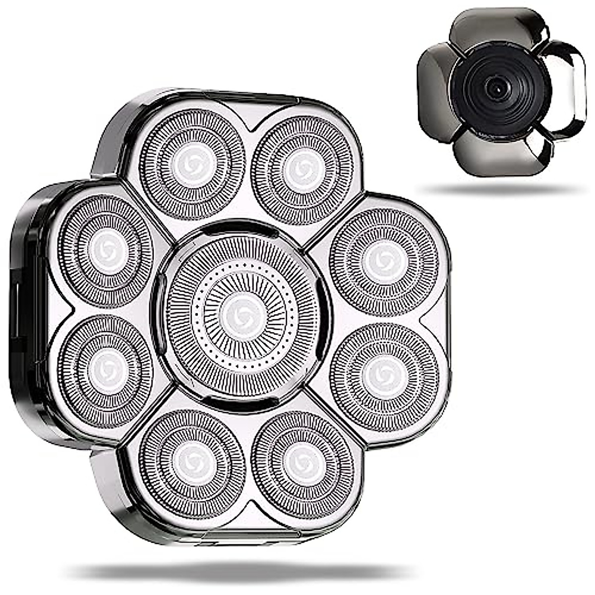 9D Blade Replacement Heads, Shaver Replacement Blades, Head Shavers for Bald Men, Shaver Head Replacement, Stainless Steel Rotary Blades for Electric Head Razor