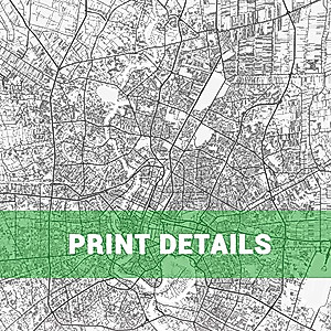 Dear Mapper Bangkok Thailand View Abstract Road Modern Map Art Minimalist Painting Black and White Canvas Line Art Print Poster Art Print Poster Home Decor (Set of 3 Unframed) (12x16inch)