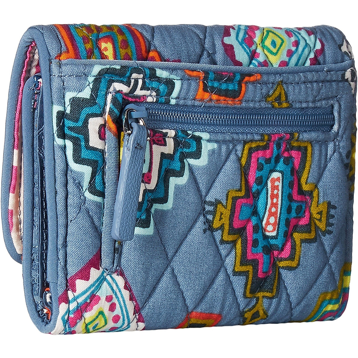 Vera Bradley Rfid Riley Compact Wallet Painted Medallions One Size