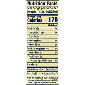 PLANTERS Cashews Cinnamon & Brown Sugar, Party Snacks, 5 Oz Bag