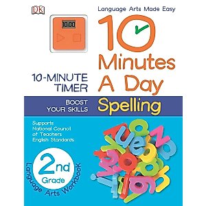 10 Minutes a Day: Spelling, Second Grade: Supports National Council of Teachers English Standards