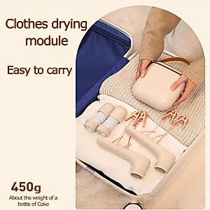 XBLTCM Mini Electric Clothes Drying Rack,Low Noise Clothes Dryer,Portable Dry Machine, Fast Dryer,for Clothes Shoes (Color : Pink)