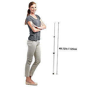 SHOWERORO 1pc Closet Clothes Rail Heavy Duty Shelves Pant Hooks for Closet Adjustable Hitch Metal Clothesline Pole Clothesline Poles for outside Clothesline Poles Outdoor Cloth Hanger Pole