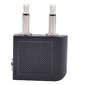 WH-1000XM4 Airplane Headphone Adapter Replacement for Sony WH-1000XM3 WH-1000XM2 MDR-1000X EX750NA Headphone-3.5mm Golden Plated Airline Earphone Adapter for in-Flight Entertainment System(2 Pack)