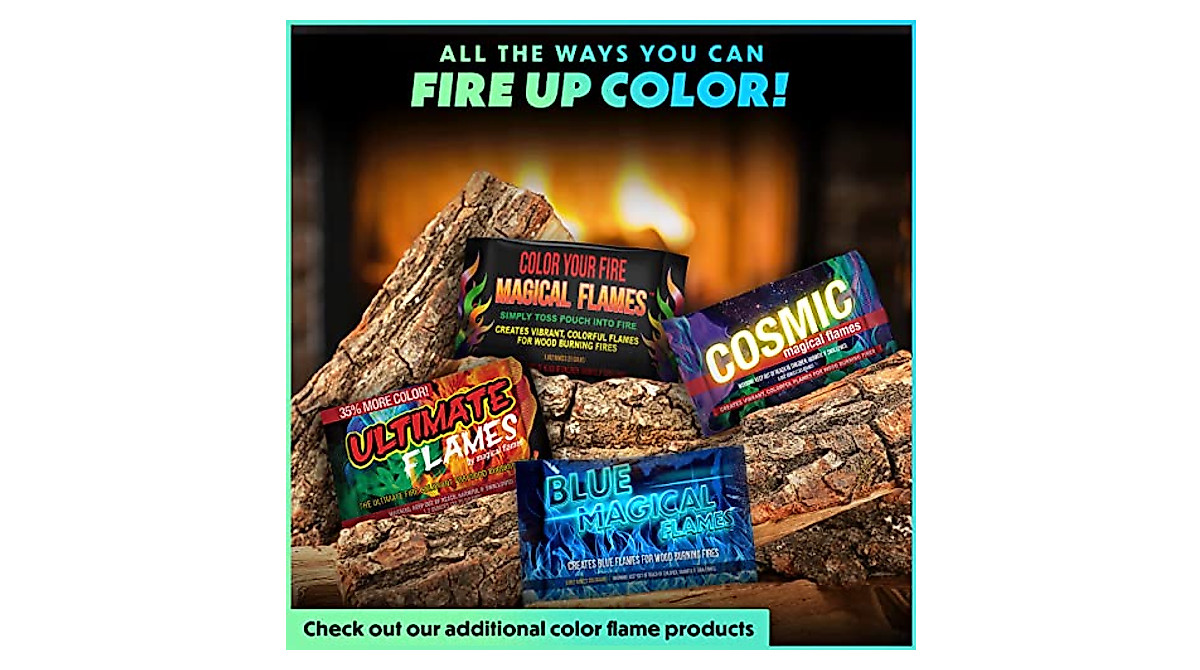 Magical Flames Cosmic Fire Packets - Vibrant Color Change Fire Effects