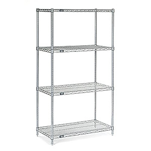 Nexel 18365C Nexel Chrome Wire Shelving, 36"W X 18"D x 54"H