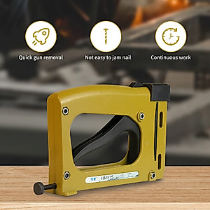 yeshine Point Drivers for Picture Framing Pro-Framing Dual Point Driver Point Nail Gun with Nails Lightweight Picture Frame Stapler Metal for Joiner DIY 1000 Points