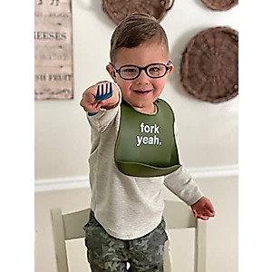 Denver James Silicone Feeding Bibs | Dishwasher Safe. Waterproof. Adjustable.