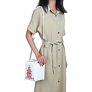 lola mae Chinese Takeout Box Crossbody Bag for Women Novelty to go Case Messenger Shoulder Purse Fun Naughty Handbag…