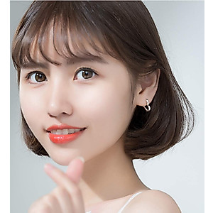 SLUYNZ 925 Sterling Silver 1.6CM Heart Hoop Earrings for Women Teen Girls Minimalist Hoop Earrings Sweet Love Heart Earrings (A-Silver)