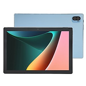 10.1in 8 Core Tablet 8GB RAM 256GB ROM 4G WiFi, Keyboard Mouse, Blue (US Plug)