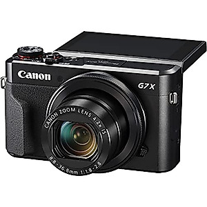Canon PowerShot G7 X Mark II Digital Camera (1066C001), 64GB Card, 2 x Replacement NB13L Batteries, Corel Photo Software, Charger, Card Reader, LED Light, Soft Bag + More (Renewed)